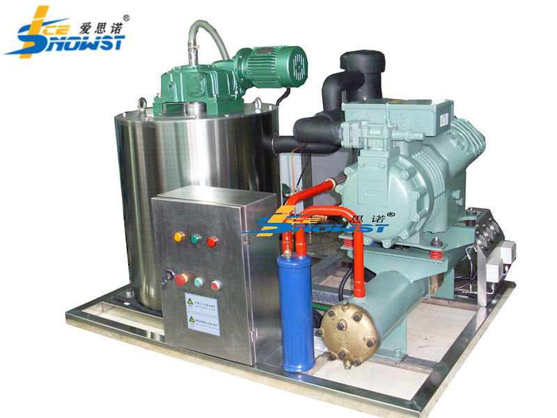 Commercial Salt Water Flake Ice Generator Maker 2Ton For Tuna Fishing Boats