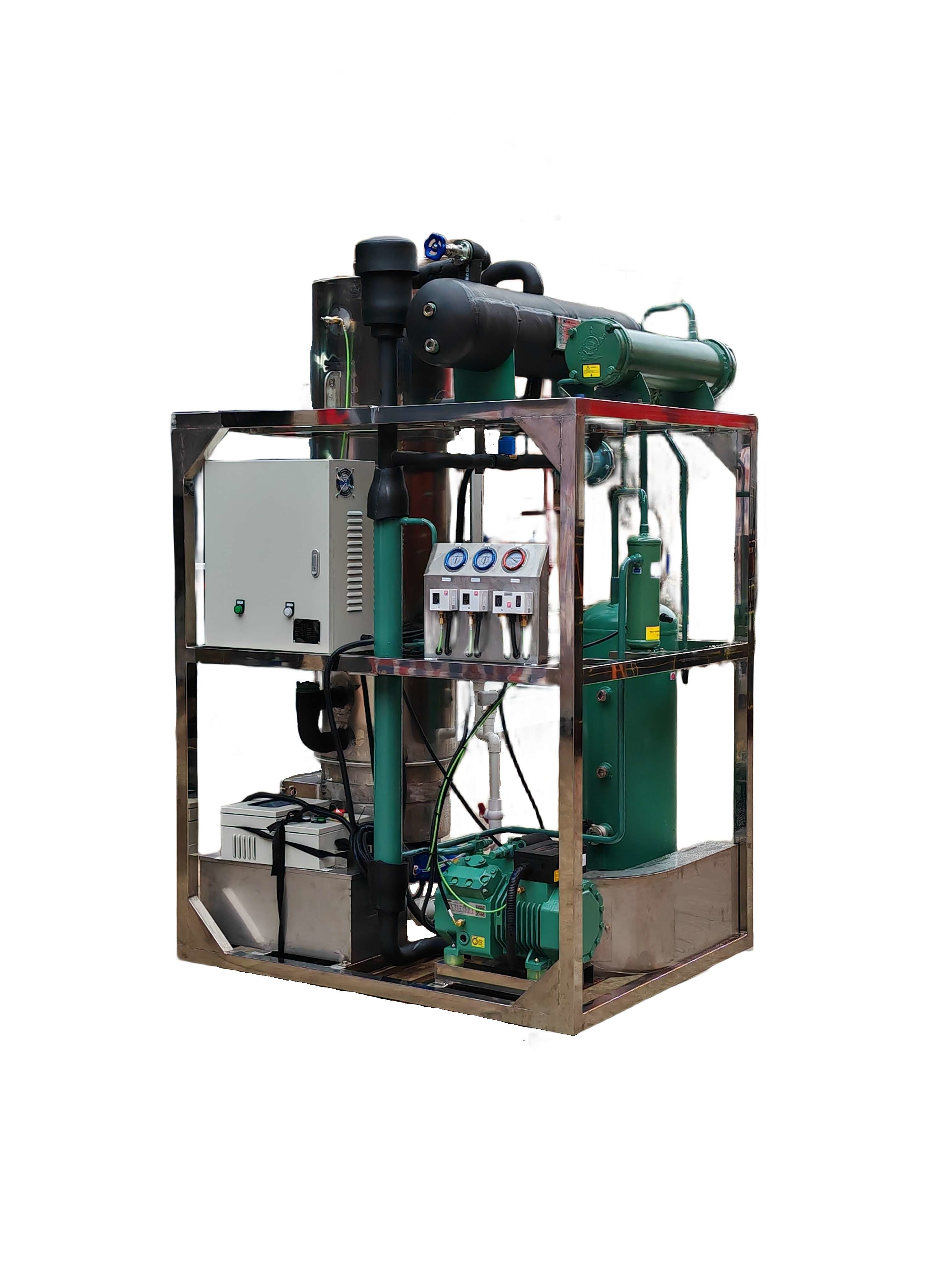 Air Cooled Tube Ice Maker Machine Copeland Compressor Efficient Cooling ...